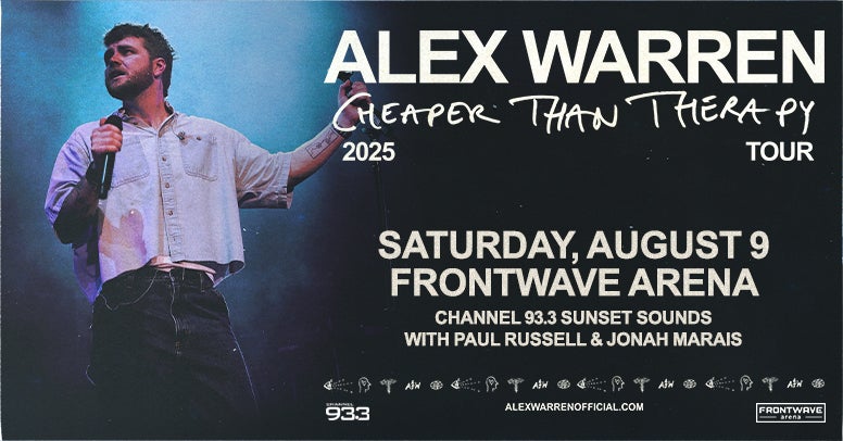 Channel 93.3 Sunset Sounds featuring Alex Warren | Frontwave Arena