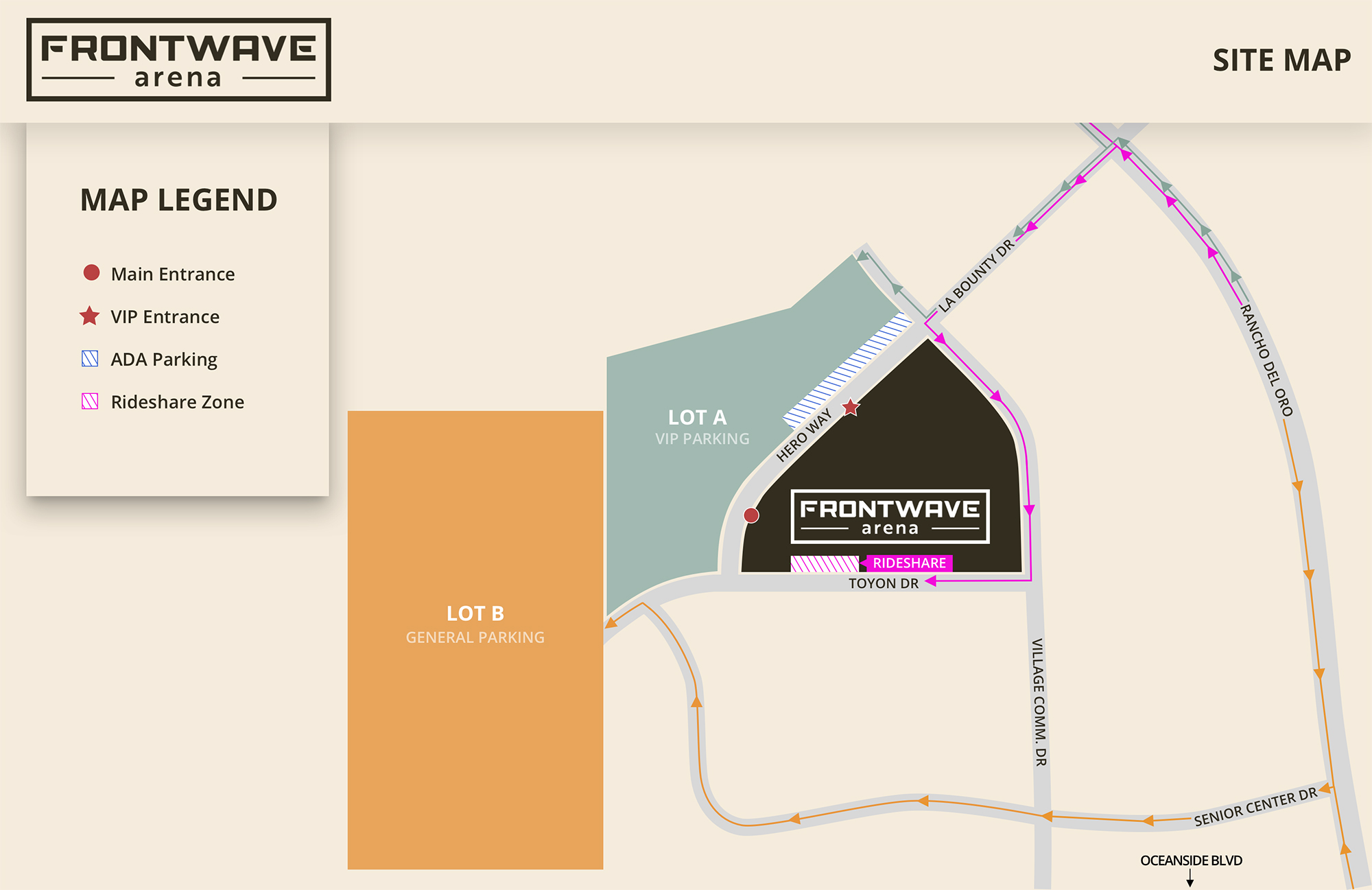 Parking | Frontwave Arena